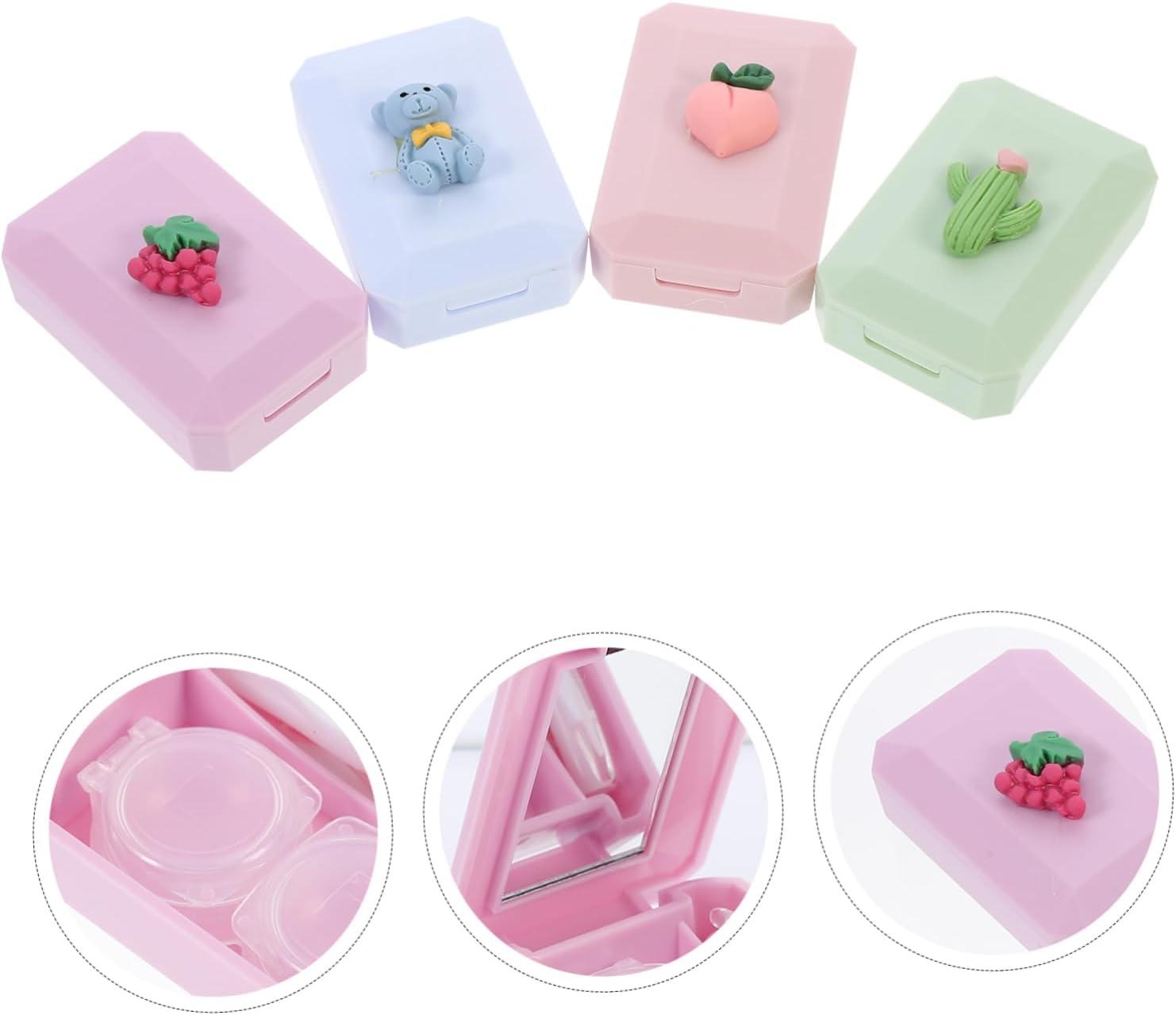 Partykindom 20 STK Contact Lens Storage Set - Plastic & Glass ...