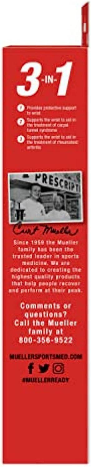 Mueller X-Stay Wrist Stabilizer - Small/Medium - Black | Pack of 1 ...