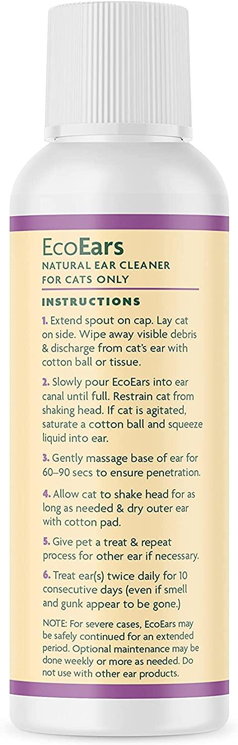 Vet Organics EcoEars Cat Ear Cleaner. Natural Multi-Action Formula. for ...