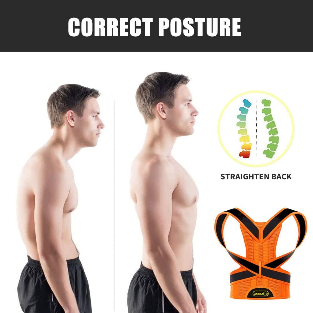 Zszbace Posture Correction Support for Men & Women | Back Brace for ...