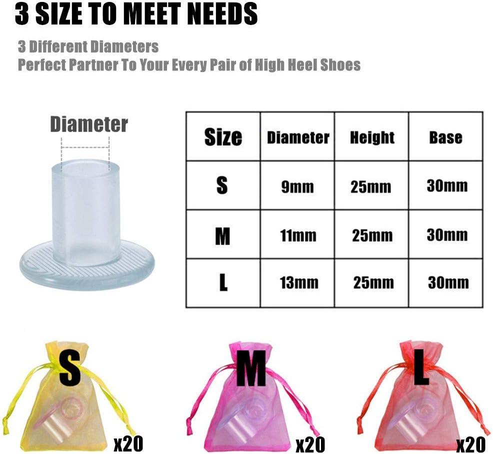 60 Pairs Transparent High Heel Covers for Grass - Stiletto heel ...
