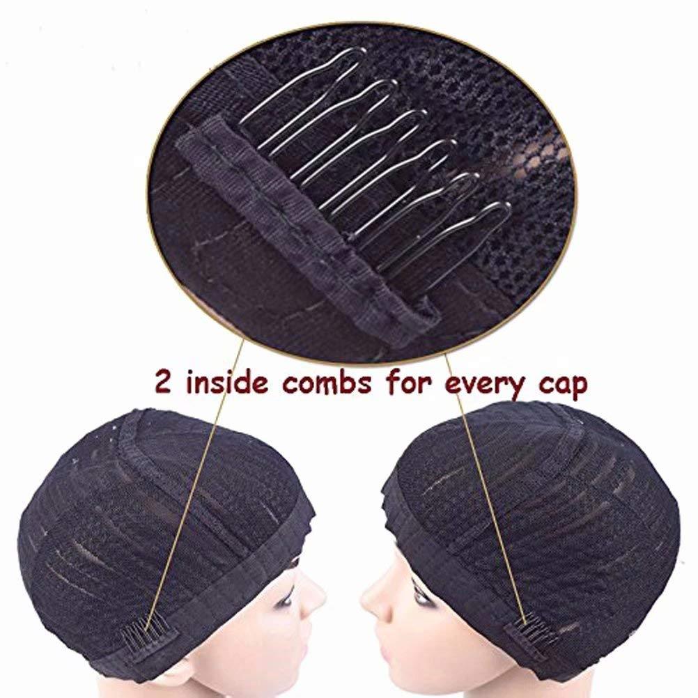 2Pcs Crochet Cornrow Wig Caps for Women - Stretchy Braided Caps with ...