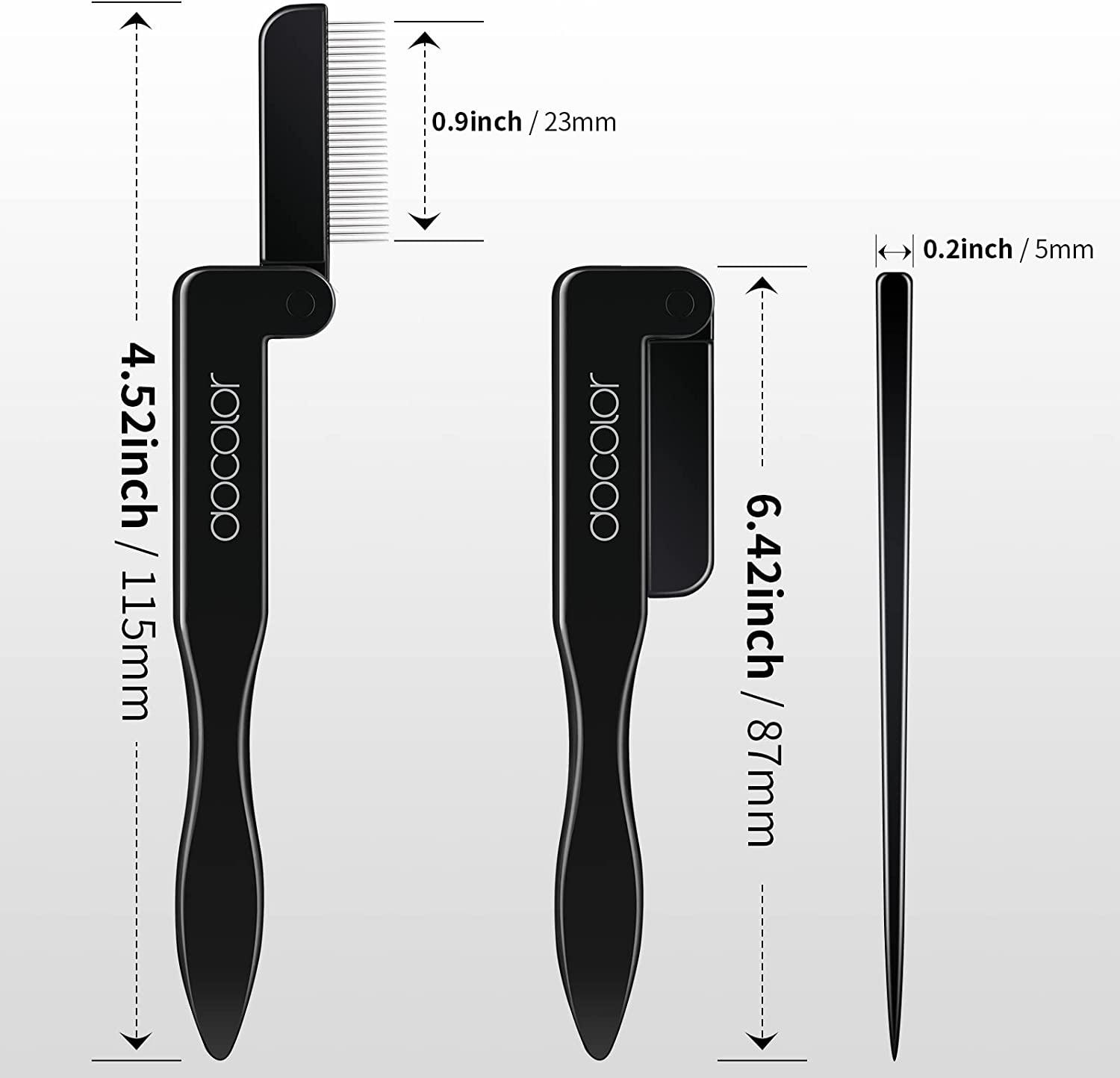 Foldable Eyelash Comb Separator - Docolor Arc Design Mascara Applicator ...
