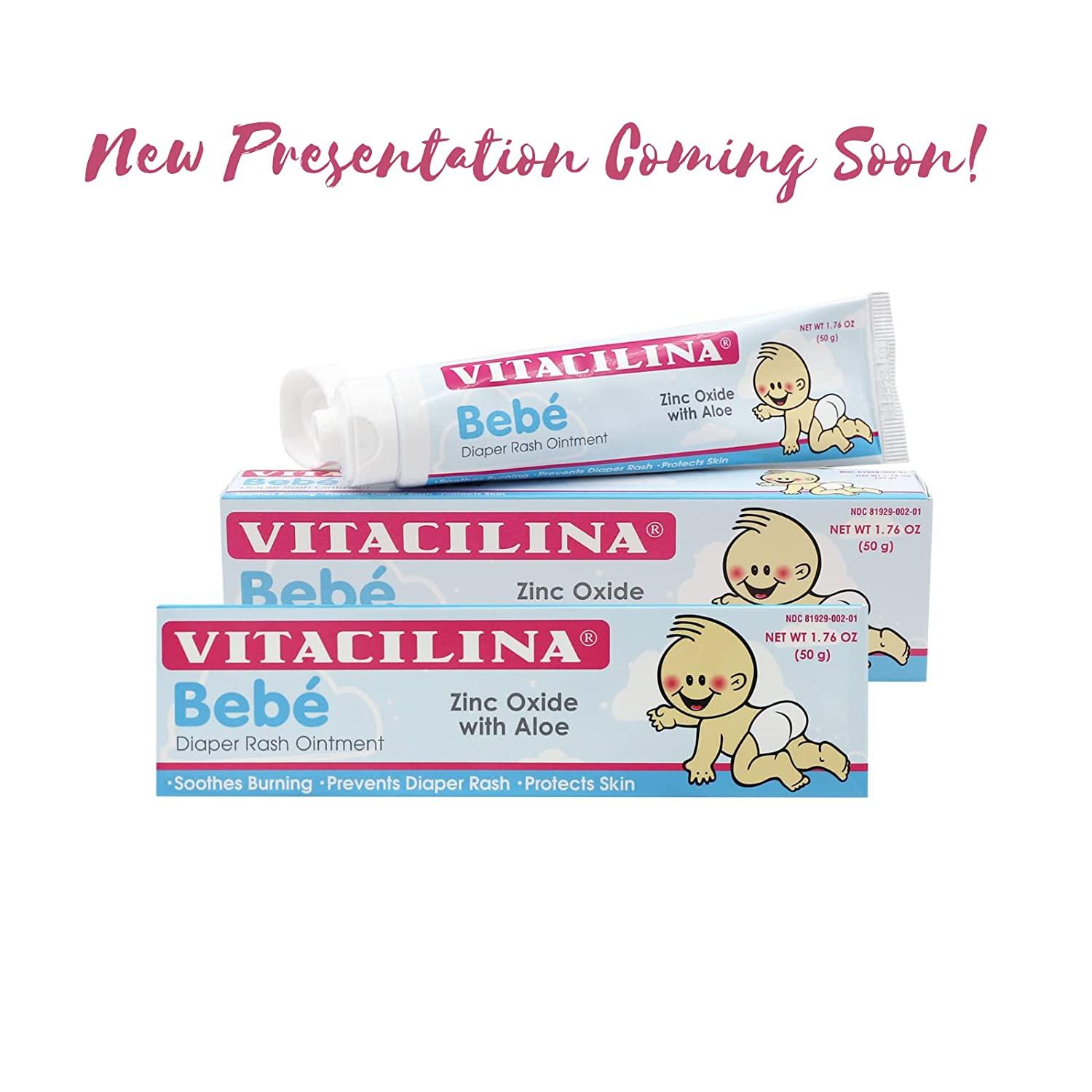 Vitacilina Bebe Diaper Rash Ointment Skin Protectant 1.76 Oz - 2-Pack ...