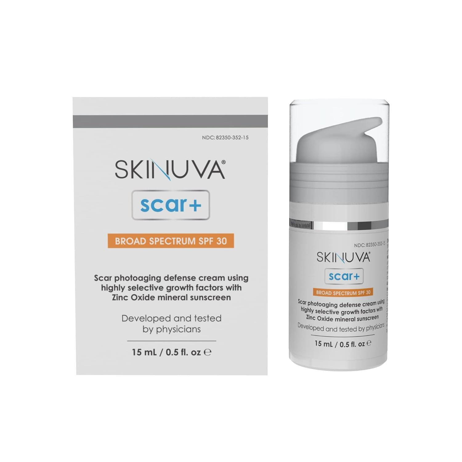 Skinuva Scar+ SPF 30 Cream & Brite Hyperpigmentation Treatment Bundle ...