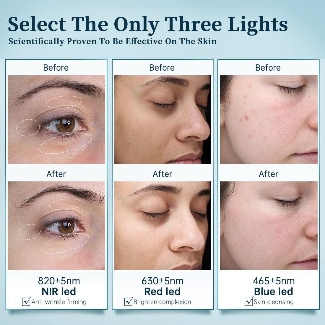 GYH Led Face Light Therapy Mask Red Light Therapy LED Face Mask ...
