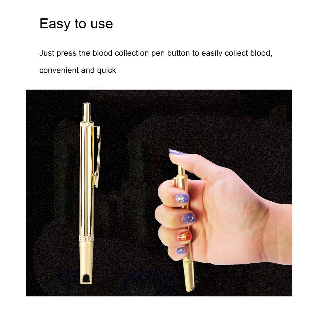 Blood Lancet Pen - Premium Pure Copper Blood Testing Device for ...