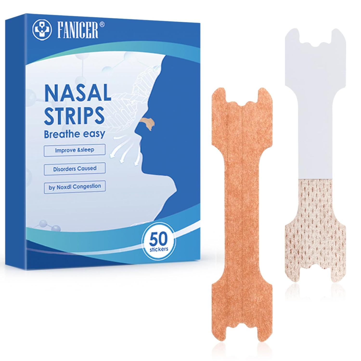 Extra Strong Nose Strips - 50 Pack Anti-Snoring Nose Strips for Better ...