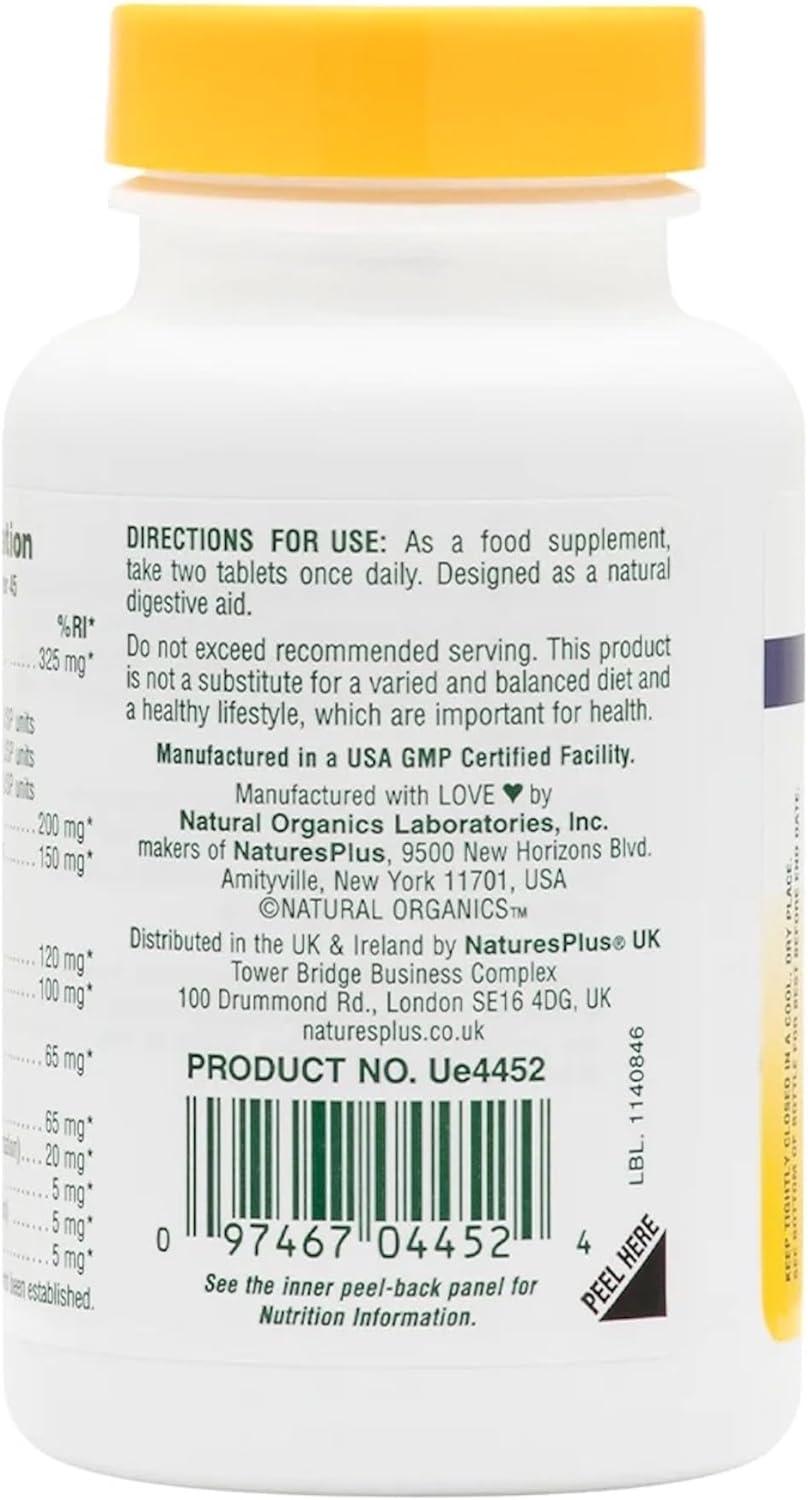 UltraZyme Digestive Enzyme Supplement - 90 Tablets | NaturesPlus ...