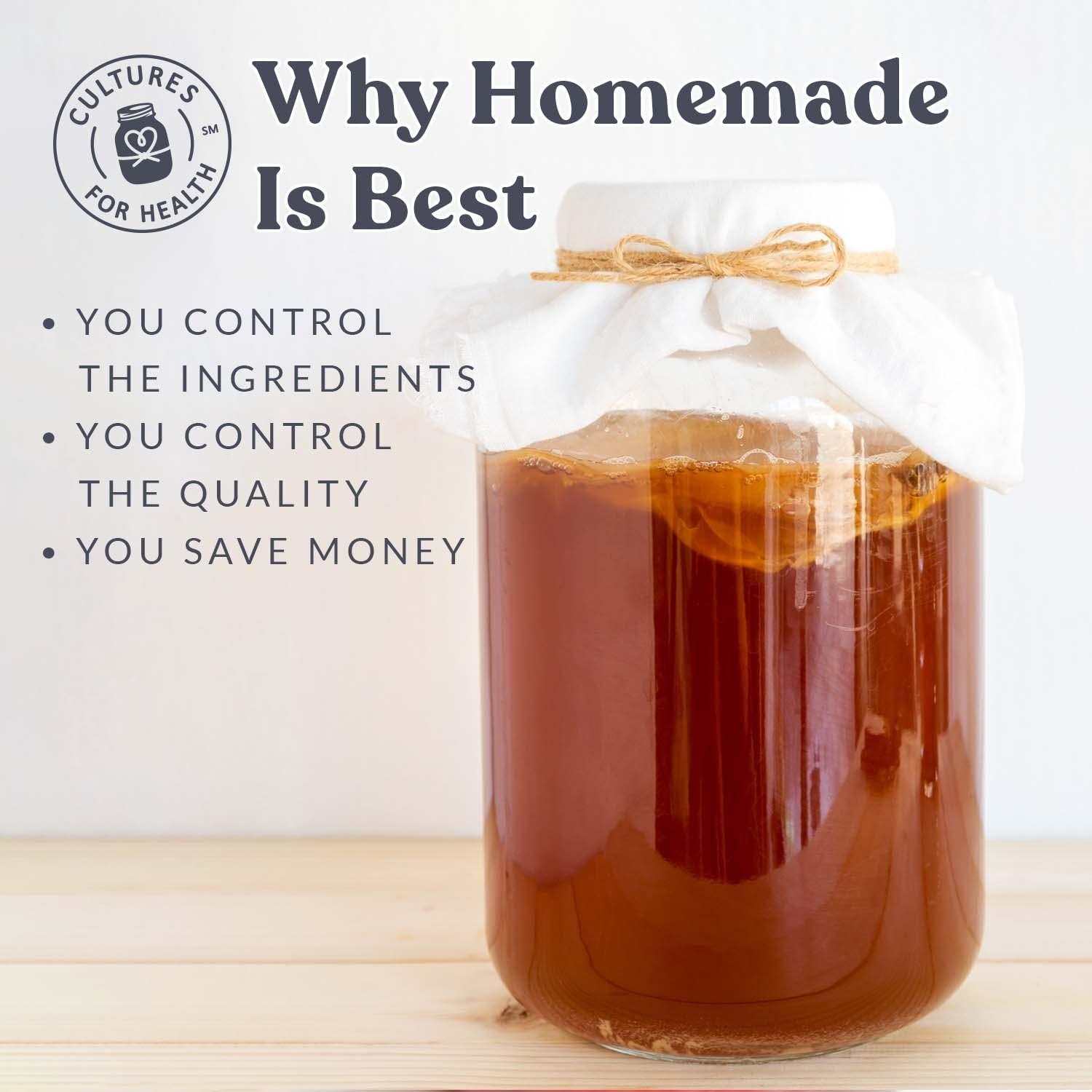Dehydrated SCOBY Kombucha Starter Kit | DIY Probiotic Drink | Vegan ...