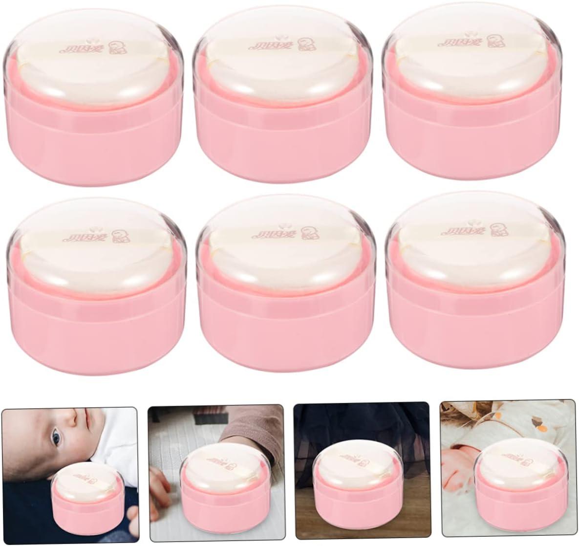 6pcs Baby Powder Puff Set | Travel-Friendly Body Powder Dispenser with ...