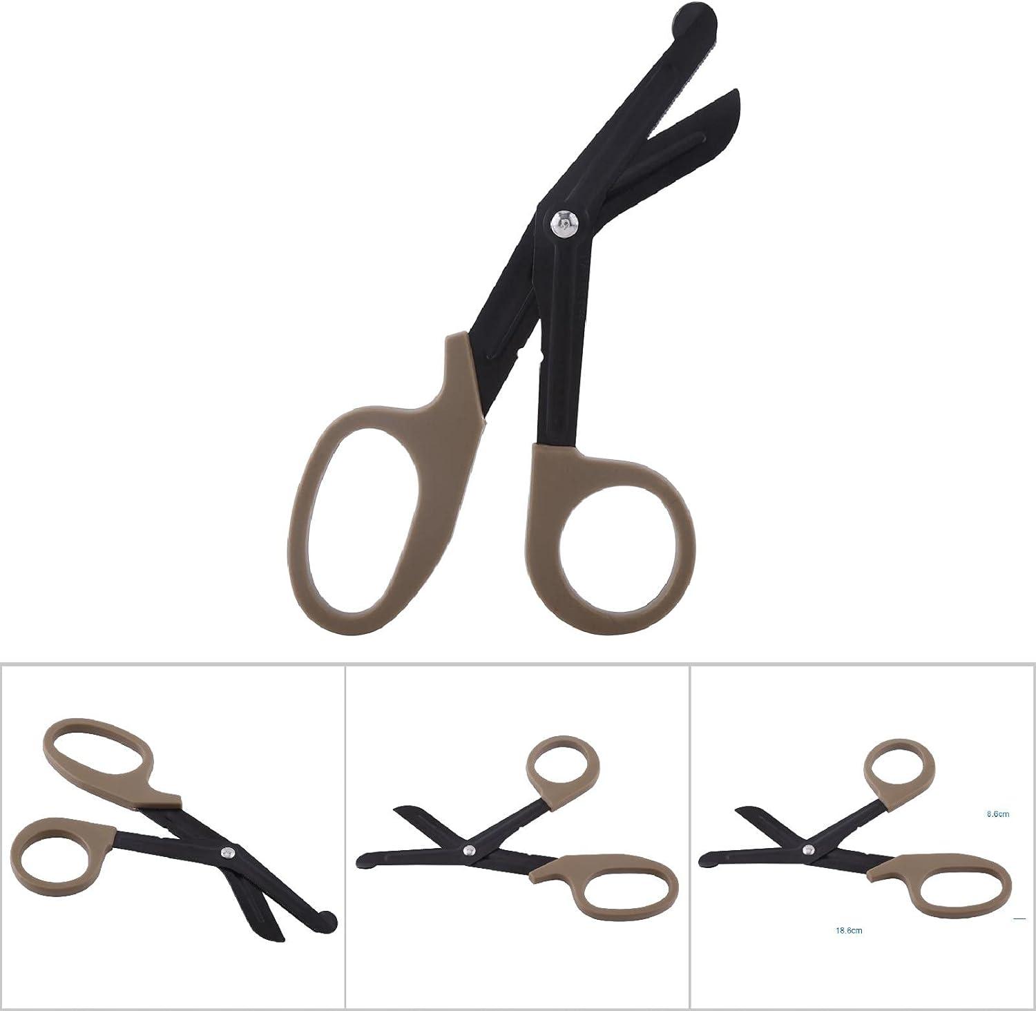 Stainless Steel Medical Bandage Scissors - EMT & Trauma Scissors for ...