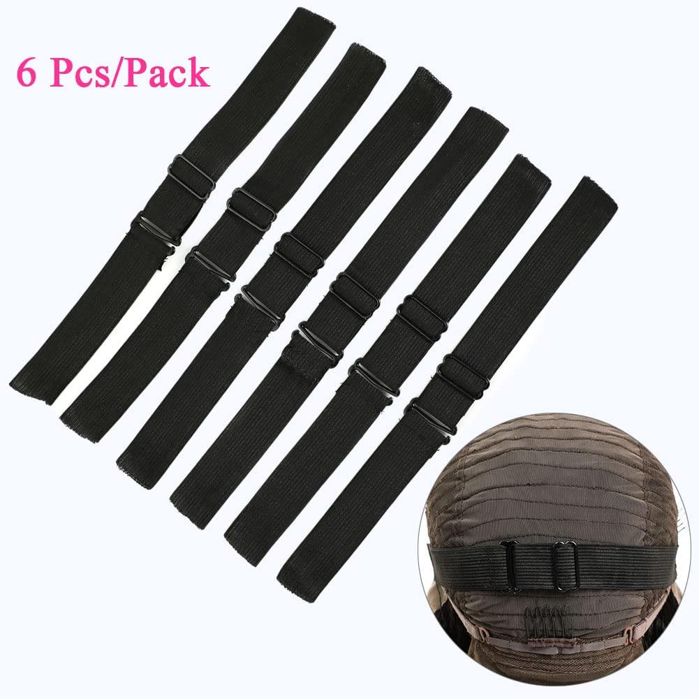 6 Pcs Adjustable Elastic Bands for Wig | Keep Wigs in Place with Wig ...