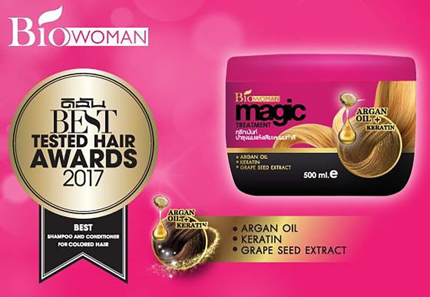 Biowoman Magic Treatment Hair Mask 500ml with Keratin & Argan Oil ...