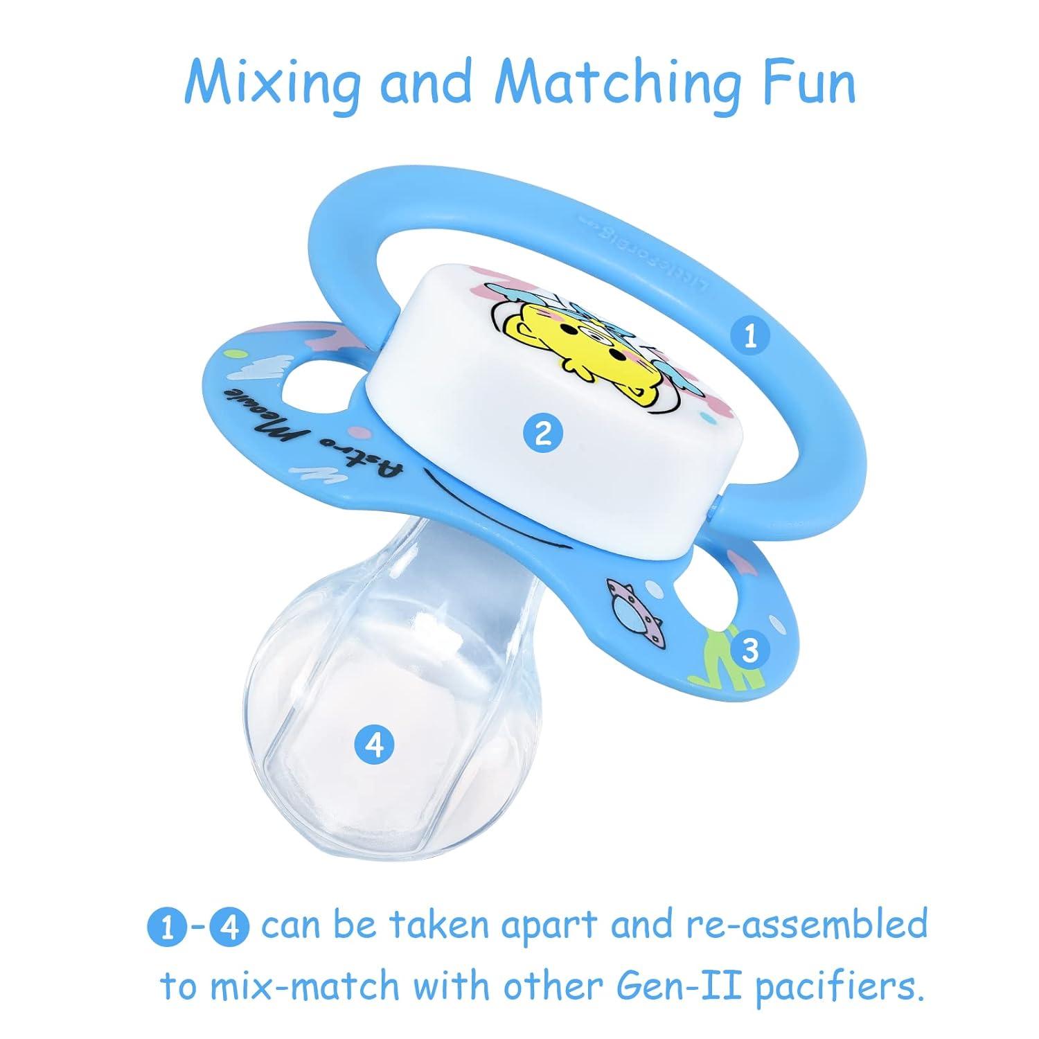 Shop LittleForBig Large Shield Pacifier Generation II - Adult Size Blue ...