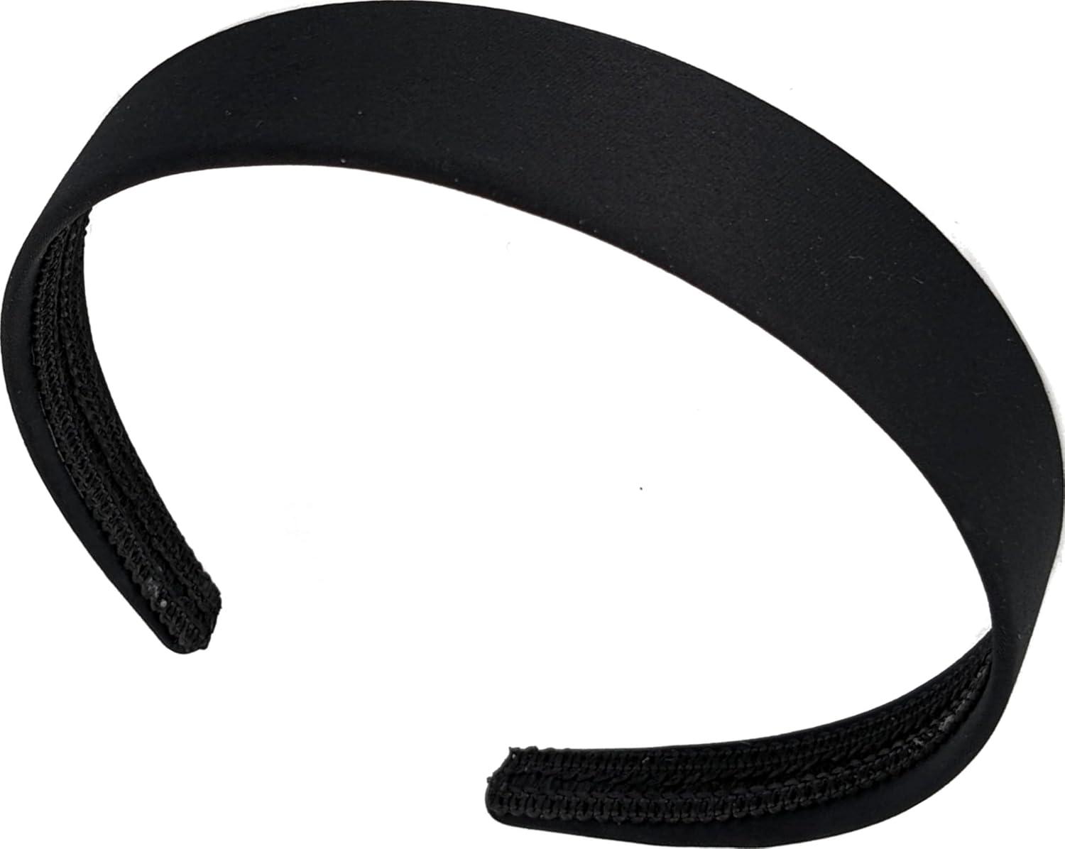 2.5cm (1") Matte Fabric Plastic Alice Band Hair Band Headband No Teeth ...