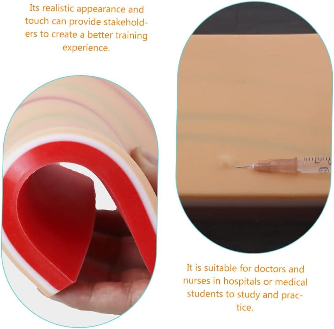 Iv Practice Suture Pad - Silicone Training Pad for Injection & Suturing ...