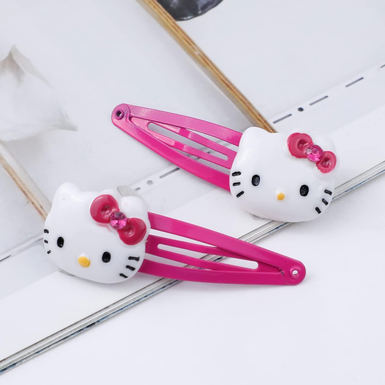 Kawaii Kitty Hair Clips Set - 4pcs Cat Hair Accessories for Girls | HC ...