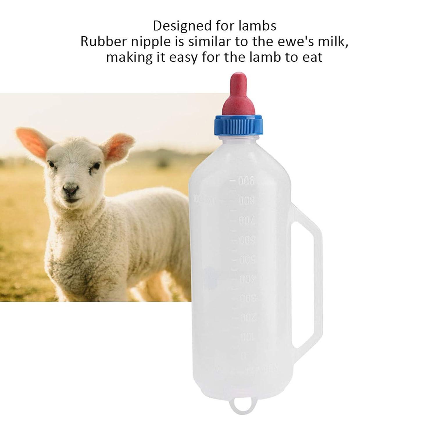 Lamb Goat Calf Milk Feeder Bottle with Detachable Nipple 1L | Buy Now ...
