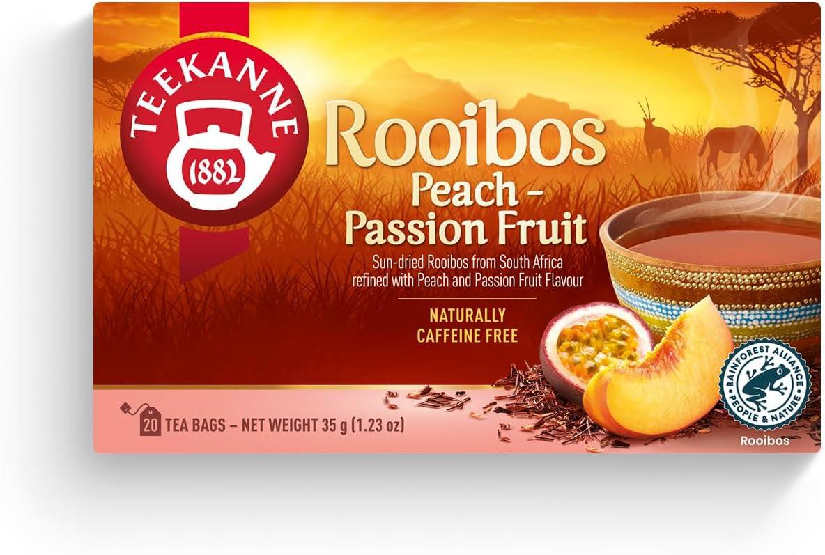 Teekanne Rooibos Refined with Peach and Passion Fruit Infusion Tea Sun ...