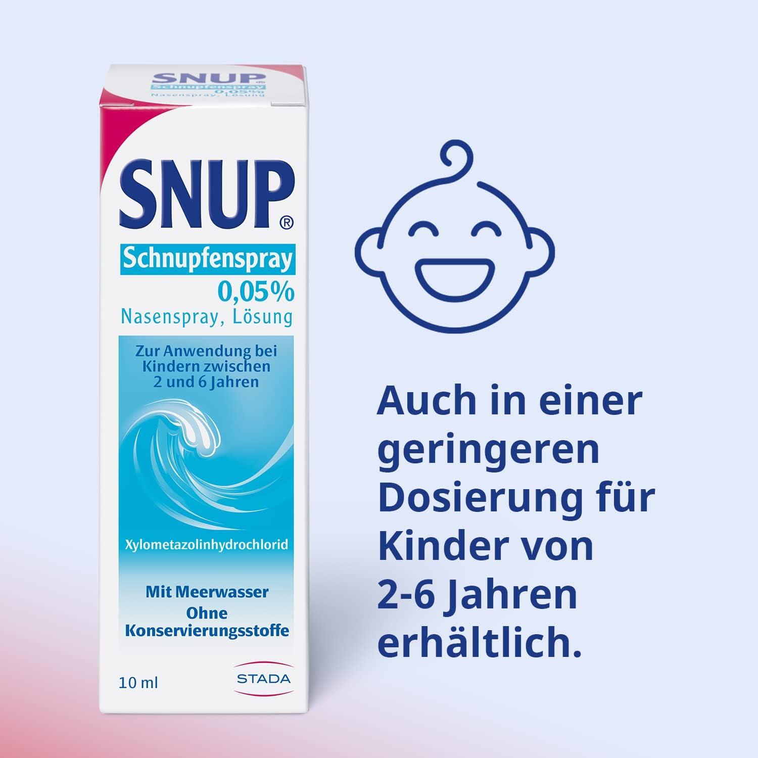 Snup Runny Nose Spray 0.1% - Sea Water Nasal Spray for Nasal Mucosa ...