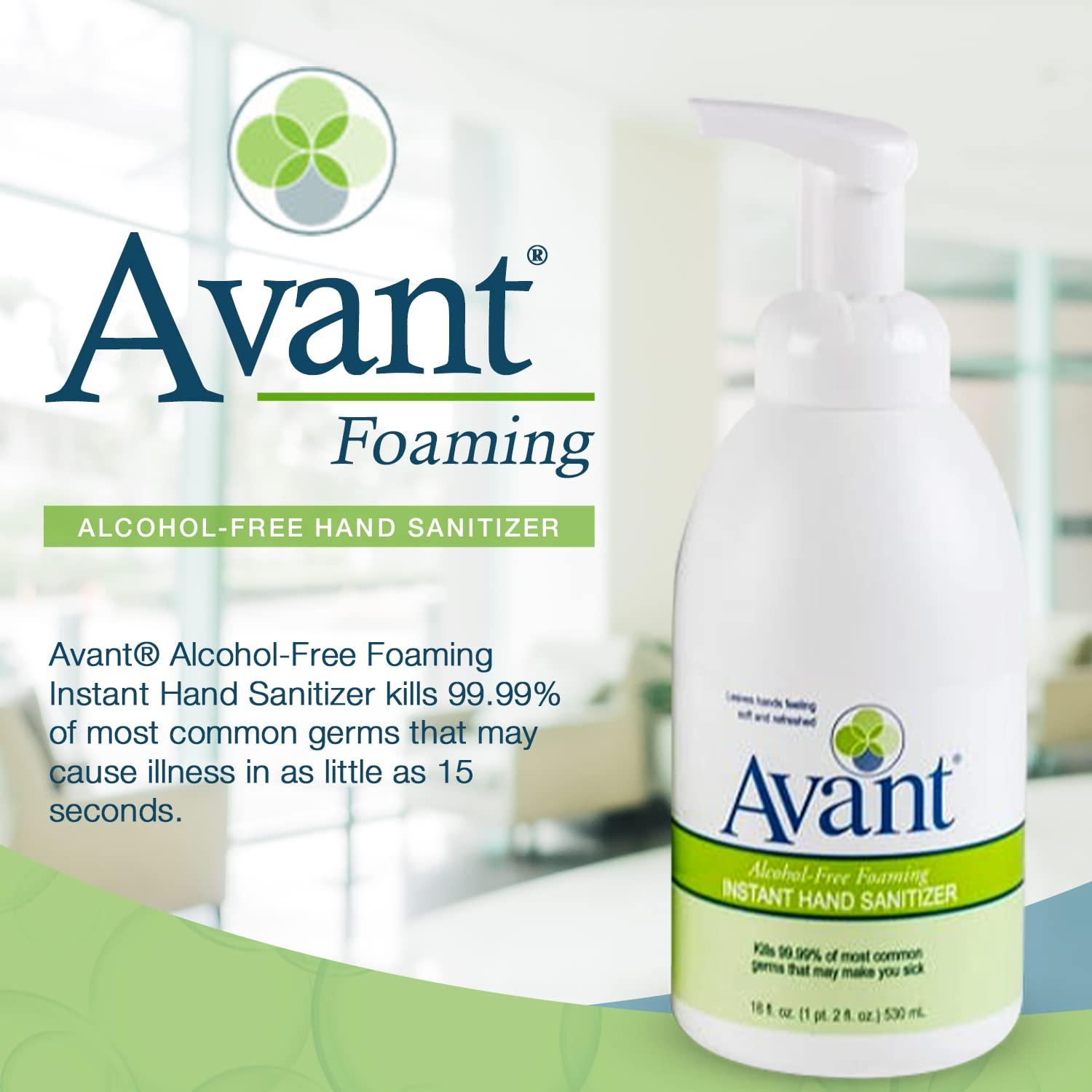 Avant Alcohol-Free Foaming Hand Sanitizer 18 oz Bottle 2-Pack - Bulk 36 ...