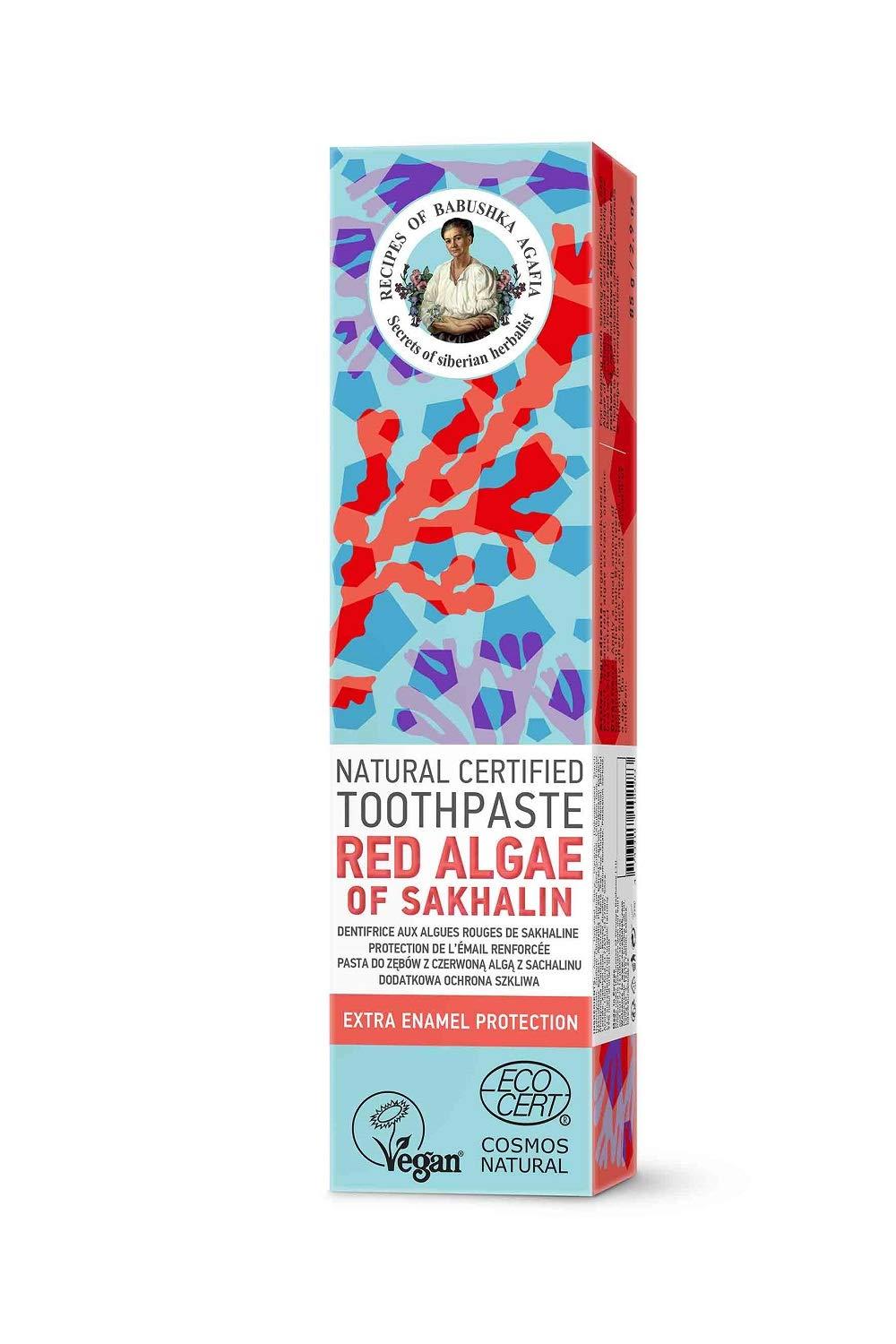Grandmother Agafia Toothpaste Set - 3x85g Red Algae Formula - Natural ...