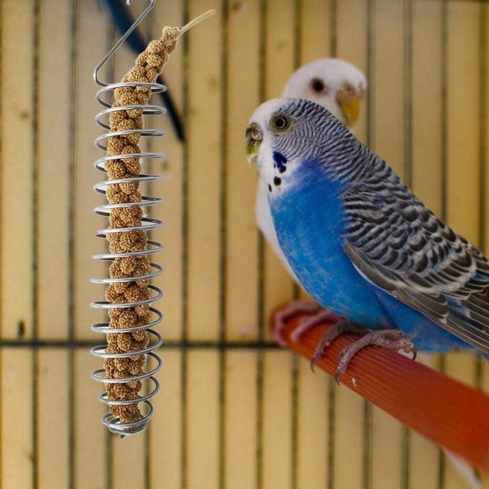 Parrot Food Fruits Basket Stainless Steel Feeding Bird Cage Device ...