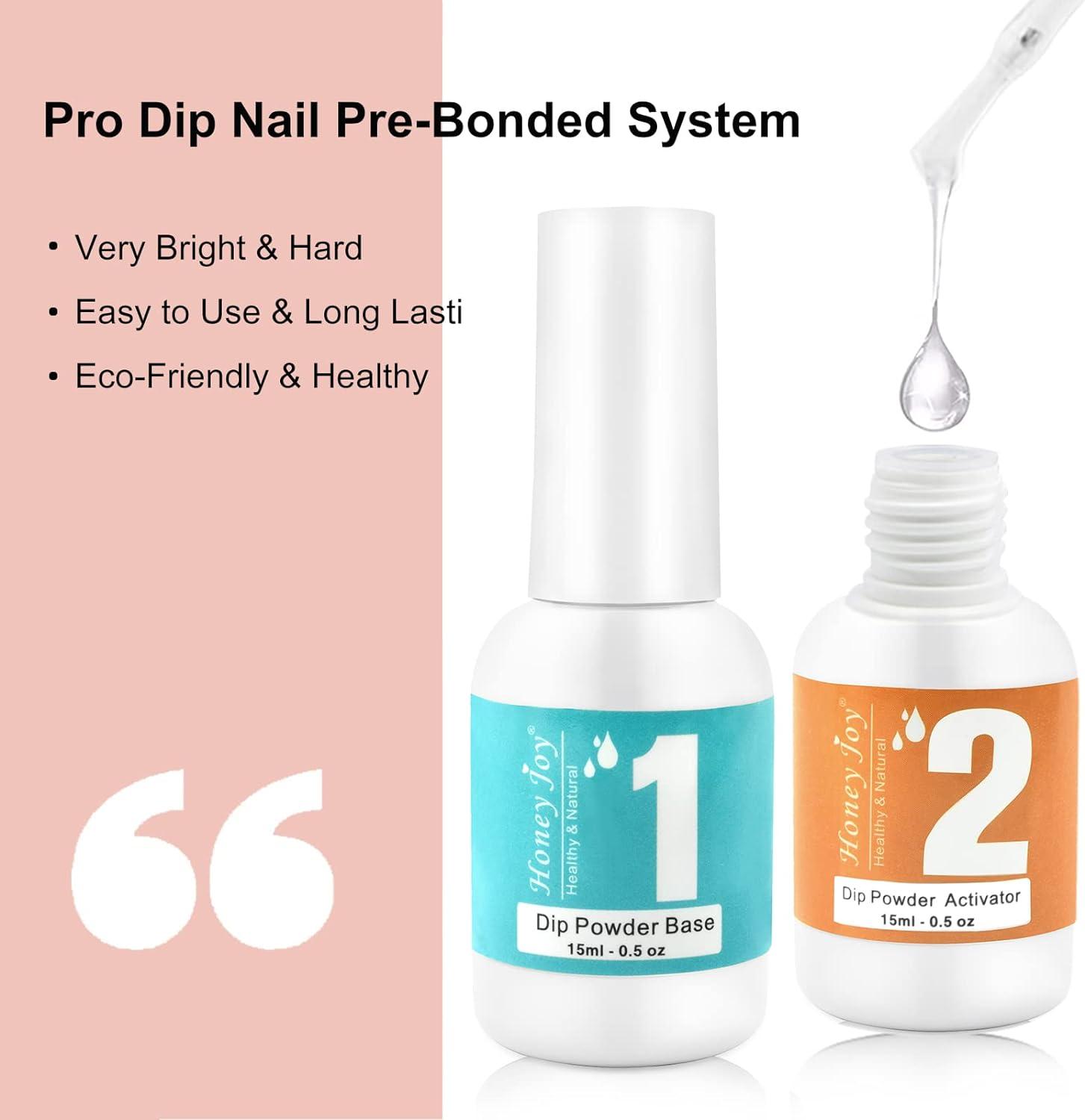 Dip Powder French Manicure Set - 6 in 1 Pink and White Starter Kit 28g ...