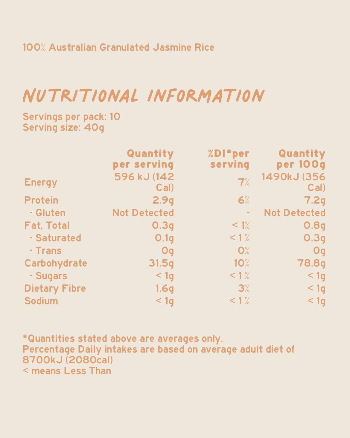 Good Rice Co. Creamy Rice - 100% Natural Hot Rice Cereal - Unflavoured ...