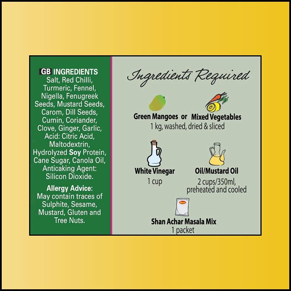 SHAN Achar Masala 100g - Authentic Blend for Pickle Seasoning | Buy Now ...