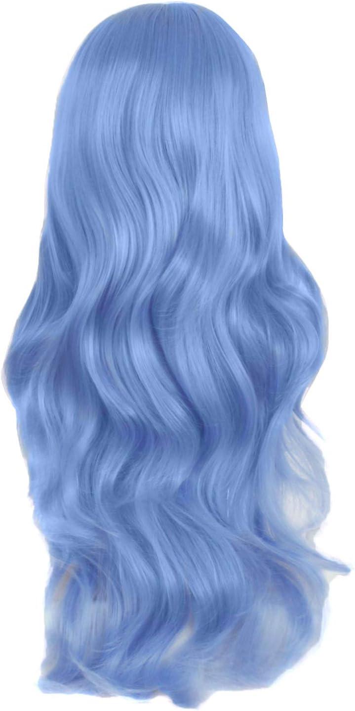 MapofBeauty 24 Inch/60cm Charming Synthetic Long Wavy Side Bangs Women ...