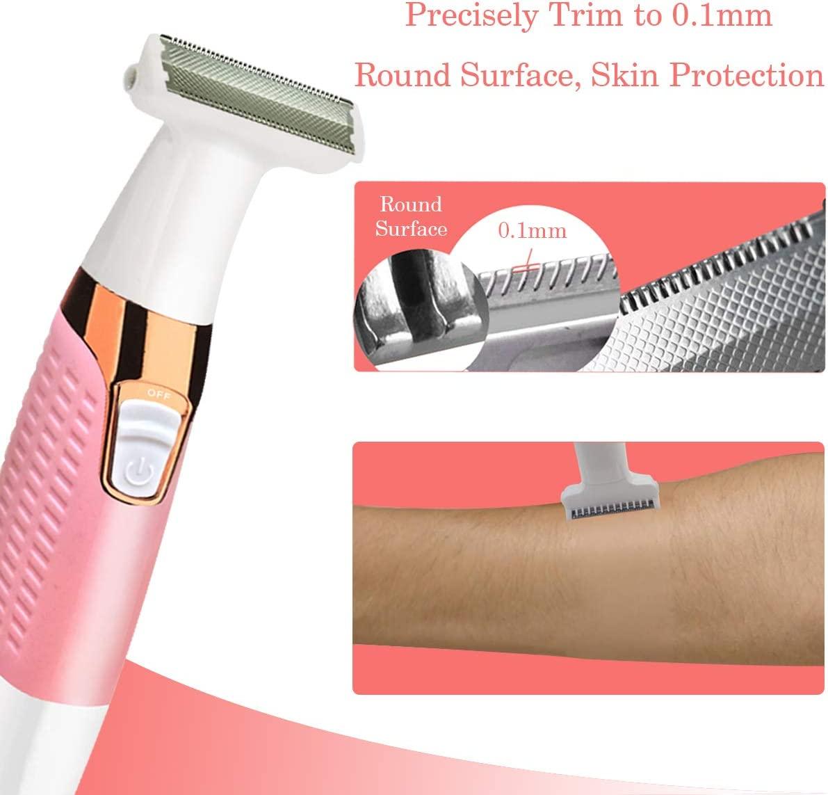 Women's Electric Shaver Bikini Trimmer & Hair Remover - Painless ...