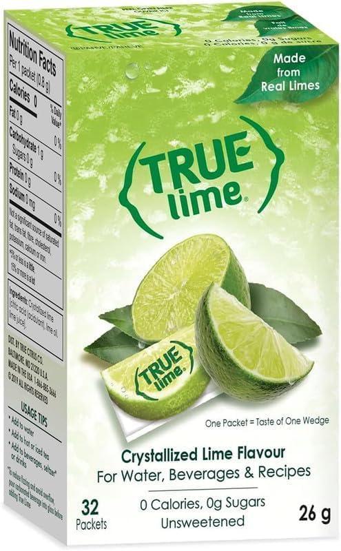 TRUE LIME Water Enhancer (128 Packets | 32 Packets each box x 4) | Zero ...