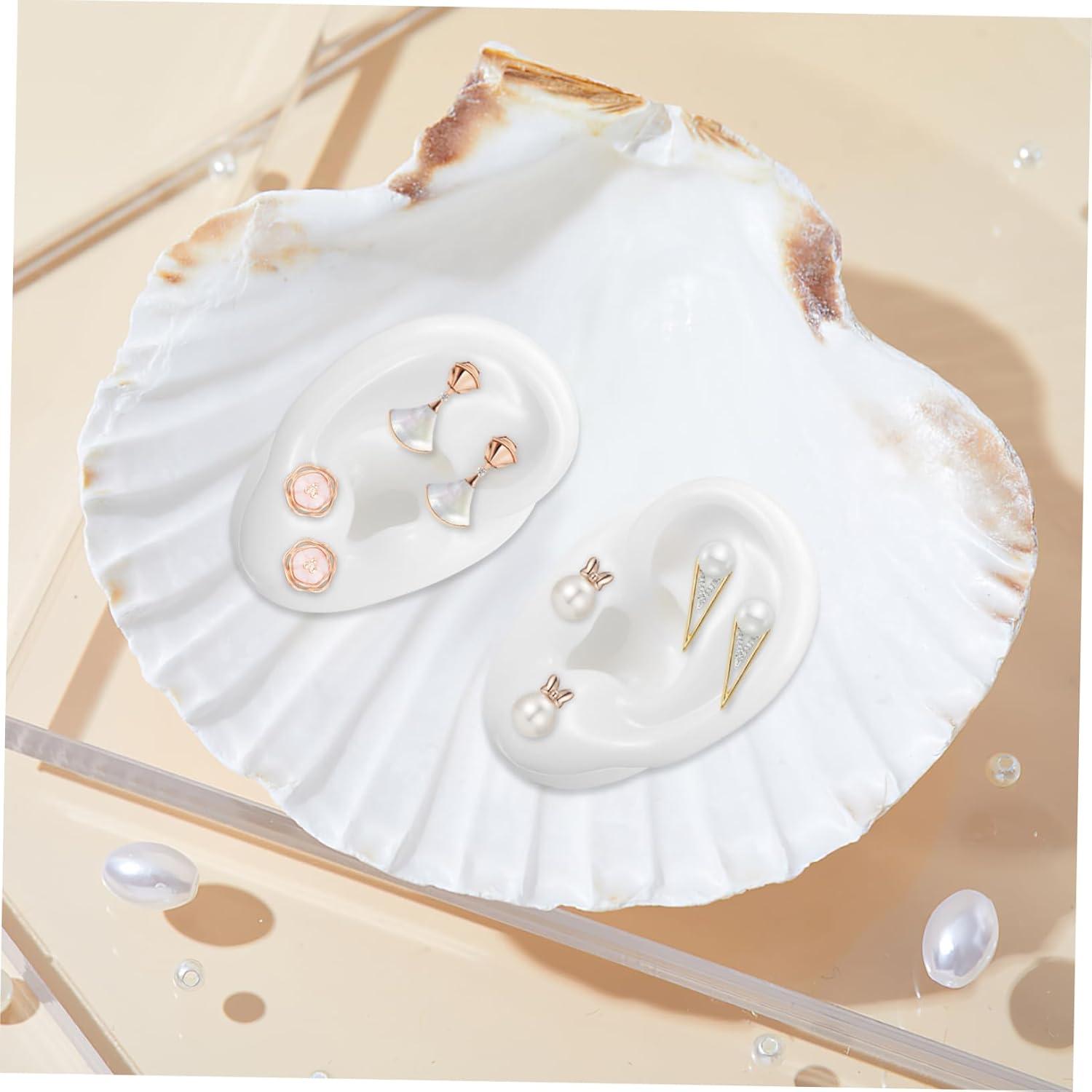 Buy 10 Pairs Artificial Ear Models - Realistic Silicone Display for ...