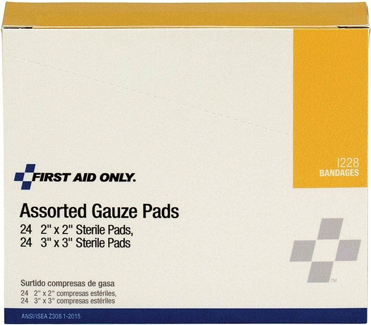 First Aid Only Gauze Dressing Pads 2 & 3 - 48 per Box | Buy Now with ...