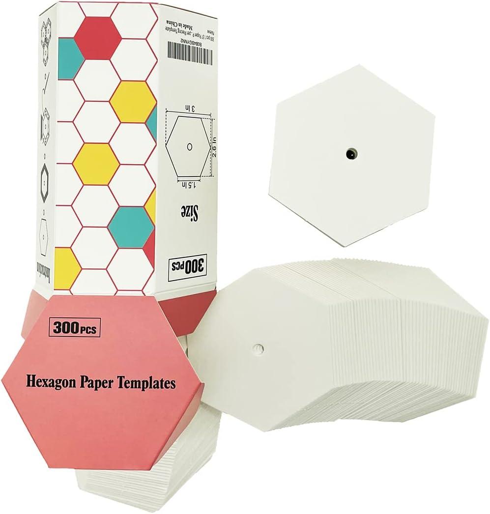 300 pcs 1.5 Hexagon Paper Piecing Templates for Beginners - DIY ...