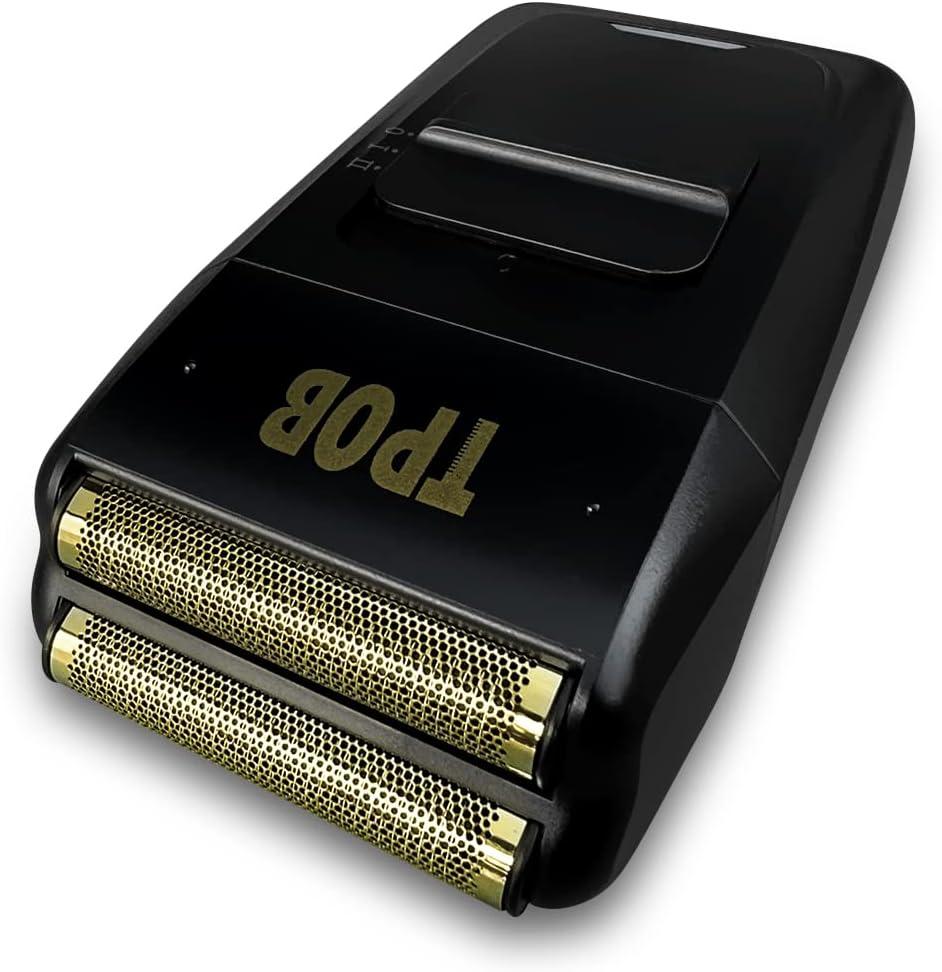 TPOB Skull Shaver Black - Anti-Allergy Gold Blades for Zero Drag Beard ...