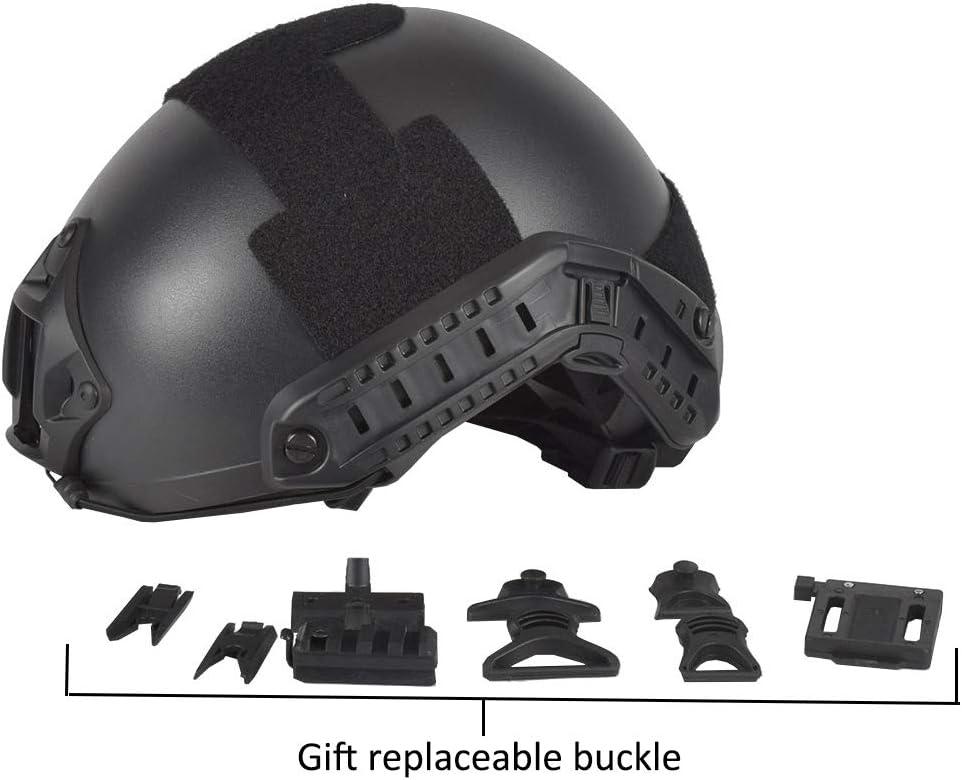 EMERSONGEAR Tactical Adjustable Fast Helmet,MH Style Helmet with Side ...