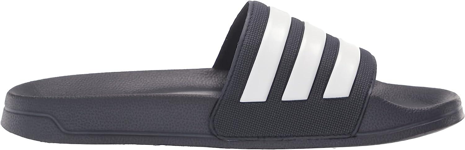 Adidas Men's Adilette Shower Slide Sandal 10 - Legend Ink/White | Buy ...