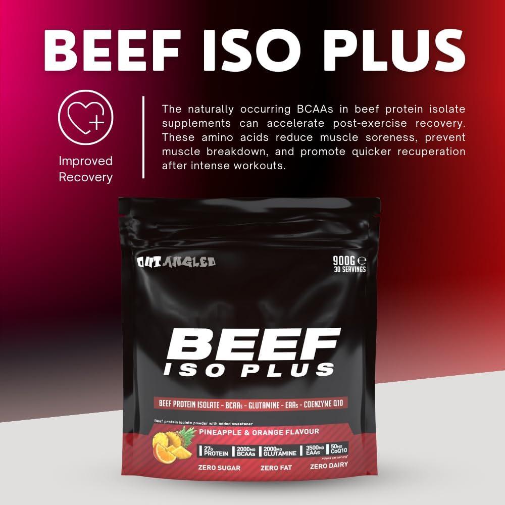 Out Angled Beef Iso Plus Isolate Protein 900g - Watermelon Flavor | Buy ...
