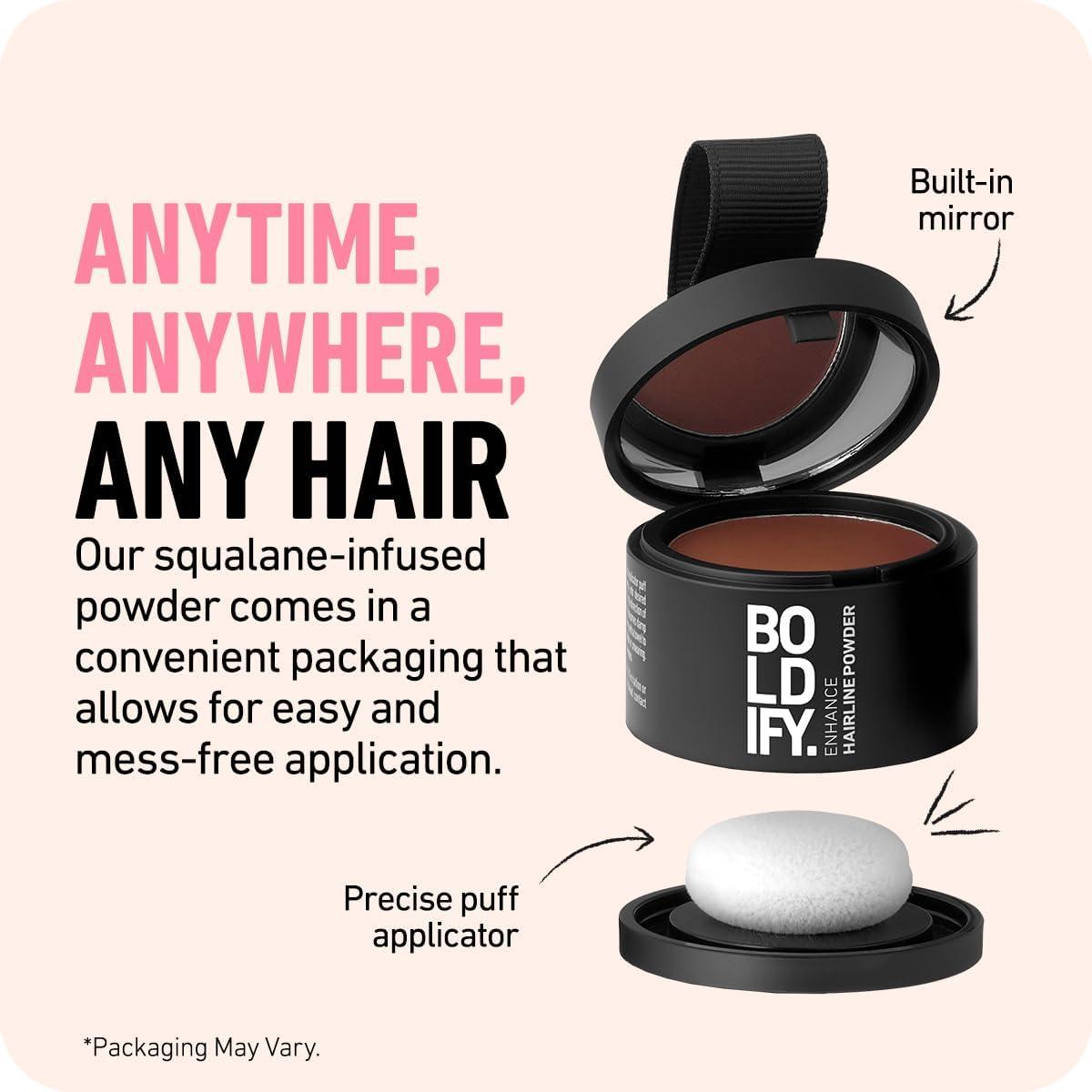 BOLDIFY Hairline Powder - LARGER 10g Bottle - Root Touch Up Powder ...