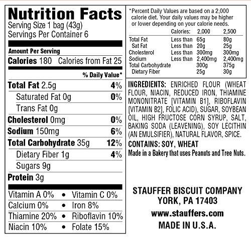 Stauffers Original Animal Crackers - 12 Snack Packs, 1.5 Oz. Each | Buy ...
