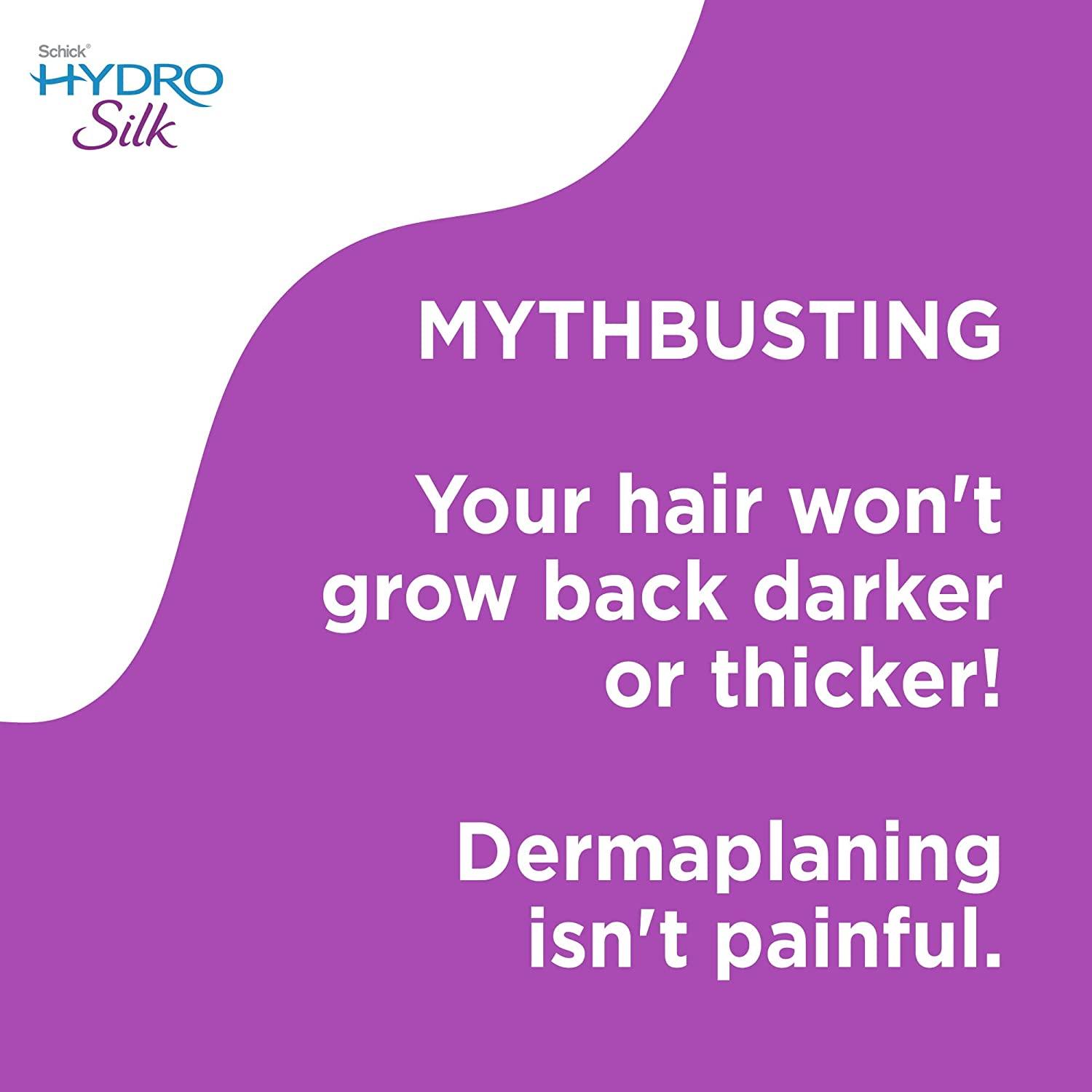 Schick Hydro Silk Dermaplaning Wand with 6 Refill Blades - Professional ...