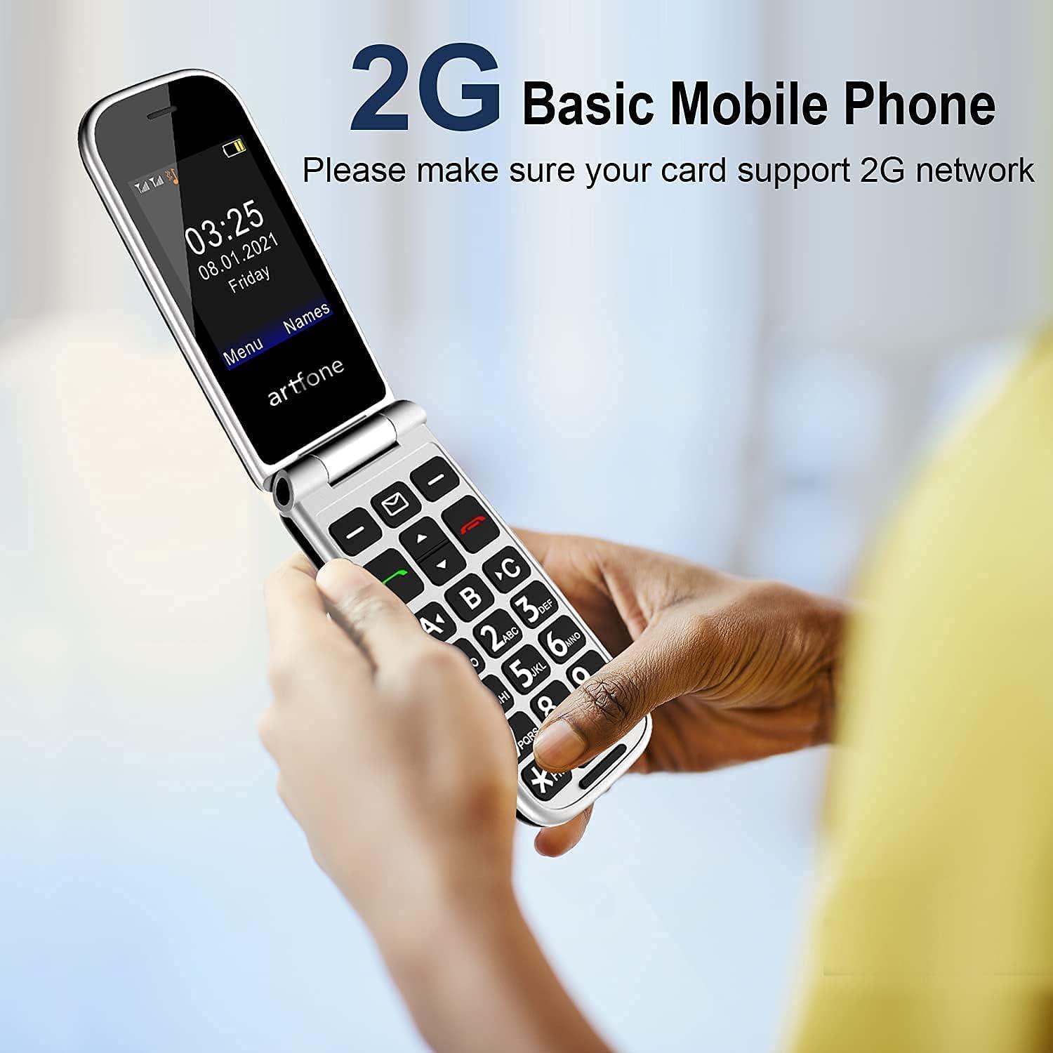 Artfone F20 Big Button Mobile Phone for Elderly - Sim Free, Easy to Use ...