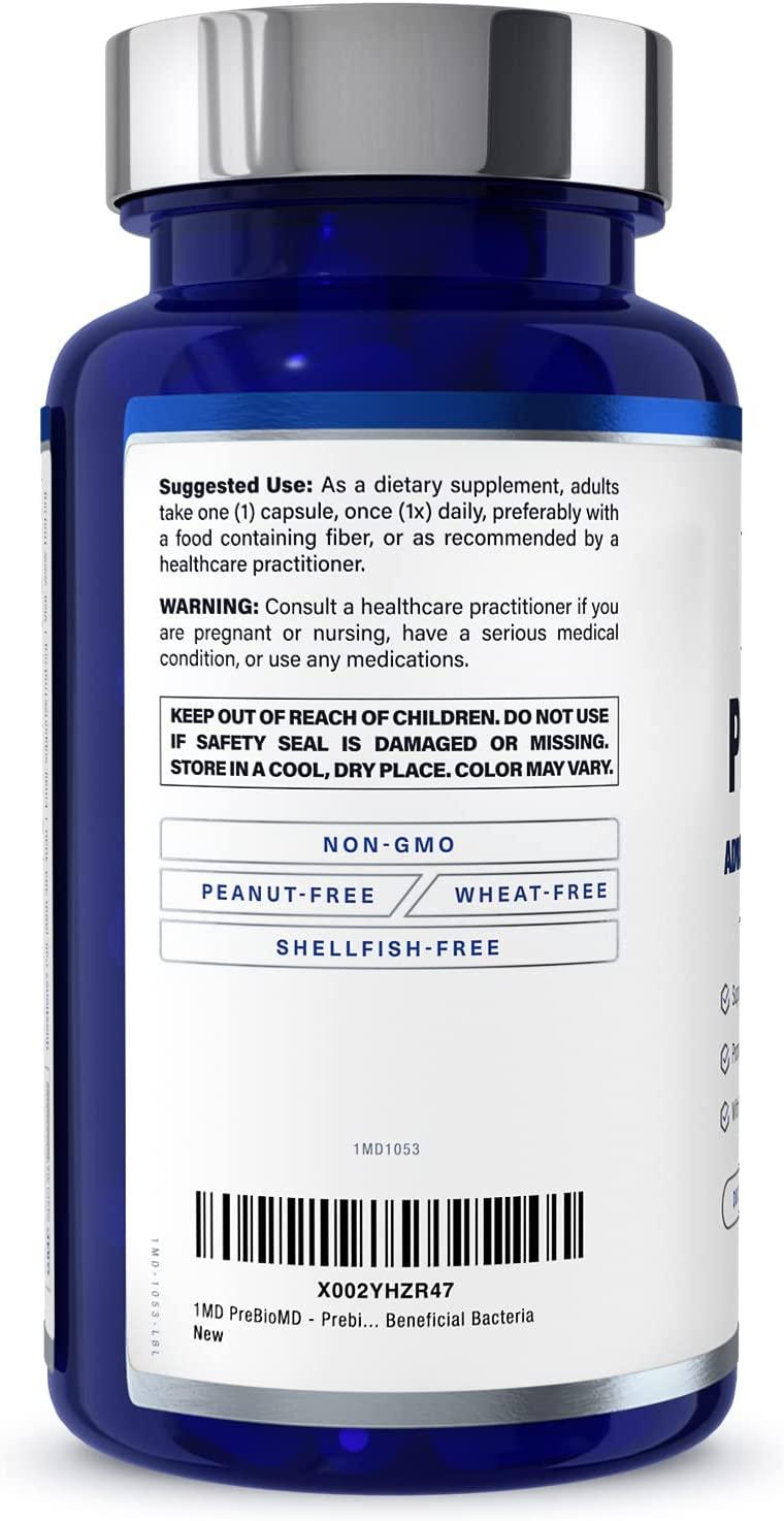 1MD PreBioMD - Prebiotic with PreforPro for Healthy Digestion & Gut ...