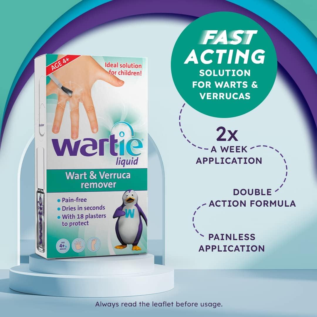 Wartie Liquid Verruca and Wart Remover - Fast Acting Treatment for ...