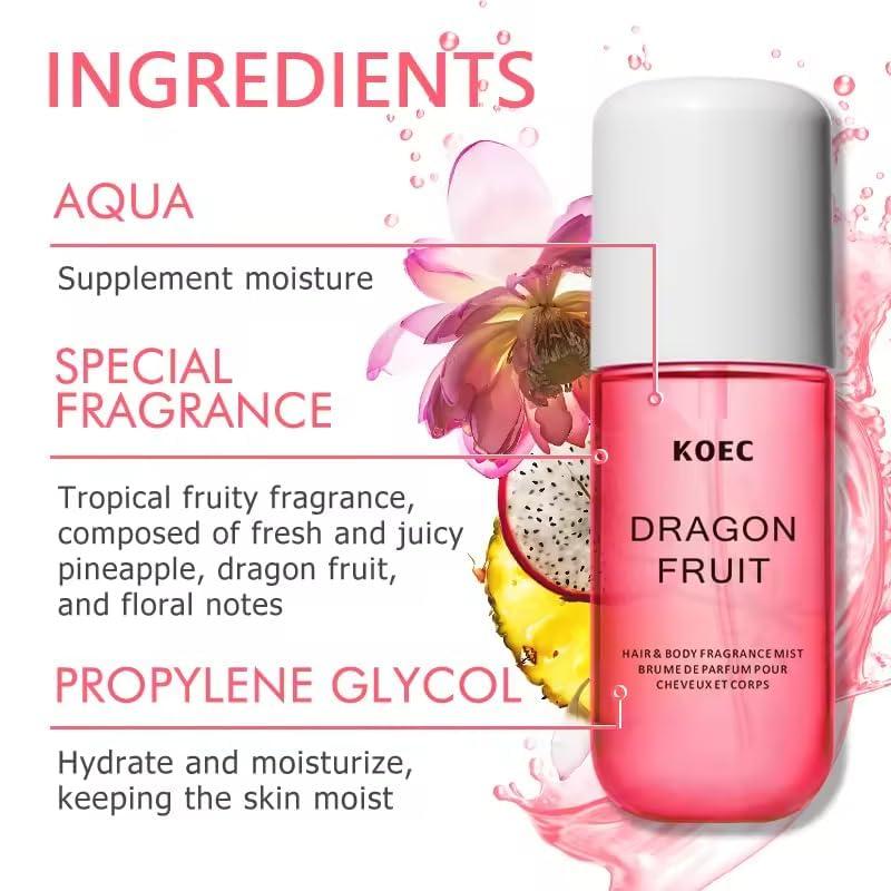 Koec Vanilla Coconut Perfume 50ml Body & Hair Fragrance Mist Women Men ...