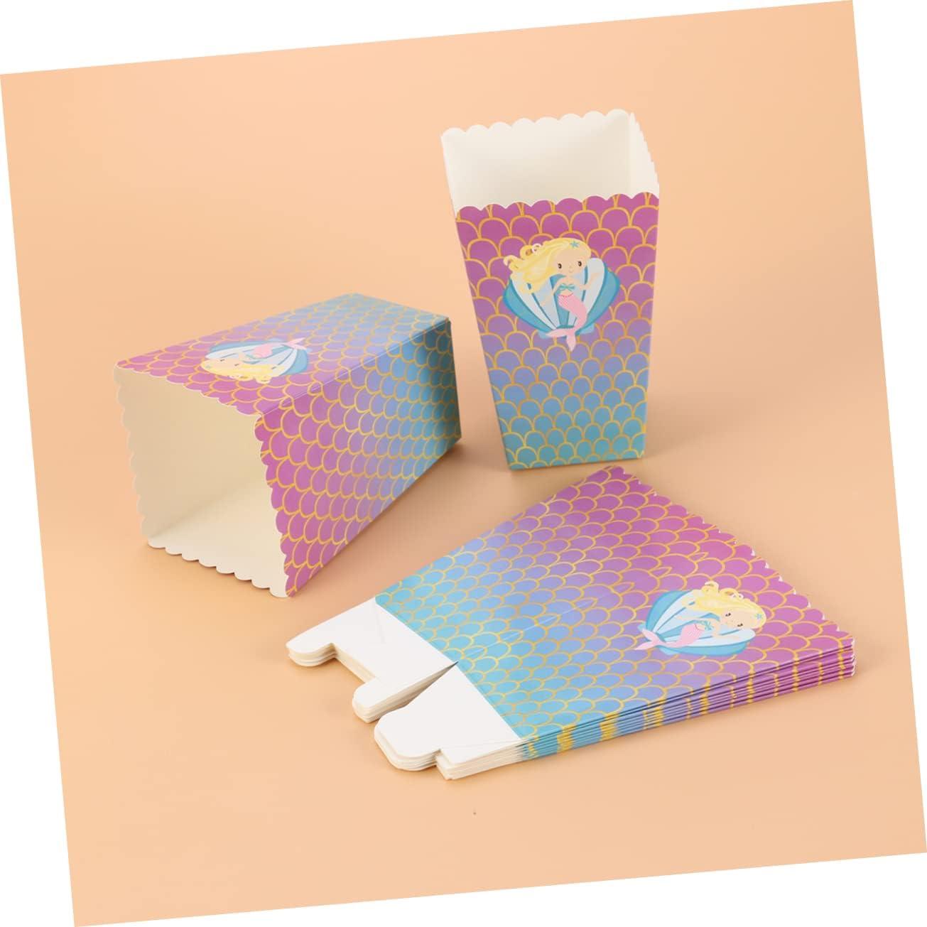 Zerodeko 12pcs Boxes Popcorn Containers Cardboard Candy Bag Cardboard ...