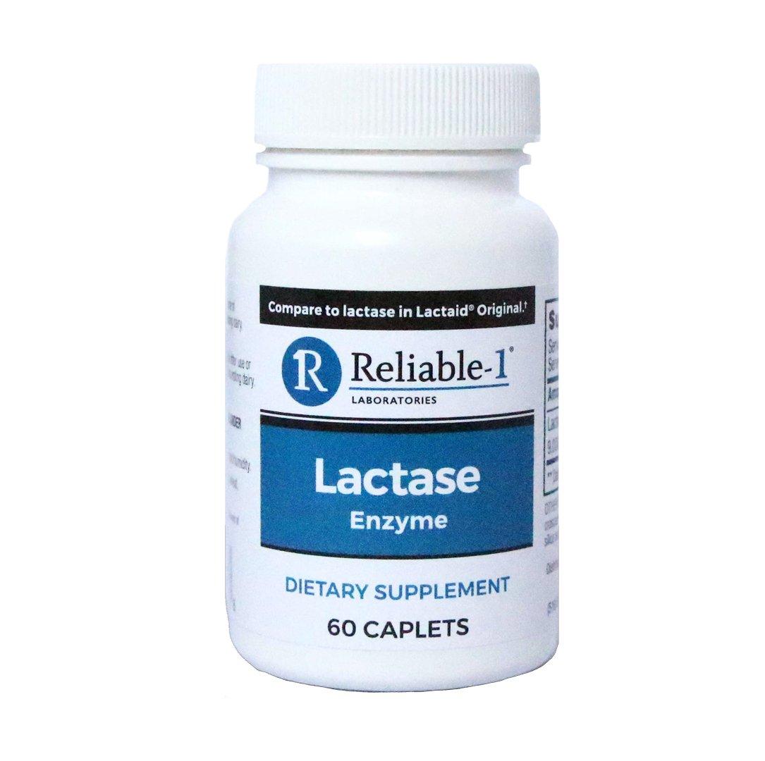 Reliable-1 Laboratories Lactase Enzyme Dietary Supplement - 60 Caplets ...